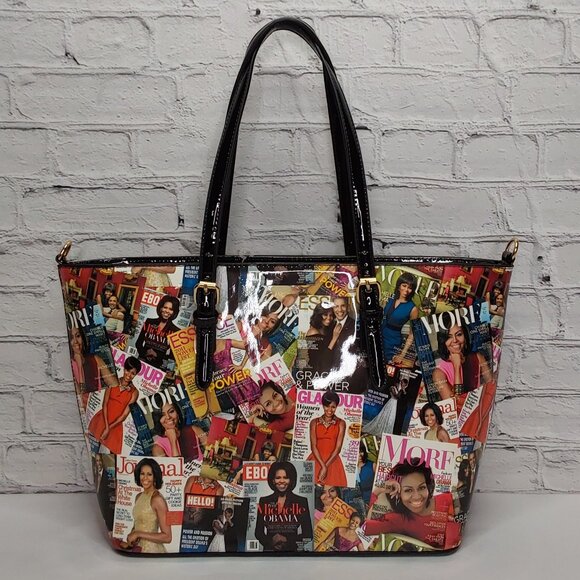 Collector | Bags | Prestigious Magazine Collage Shoulder Bag Featuring ...